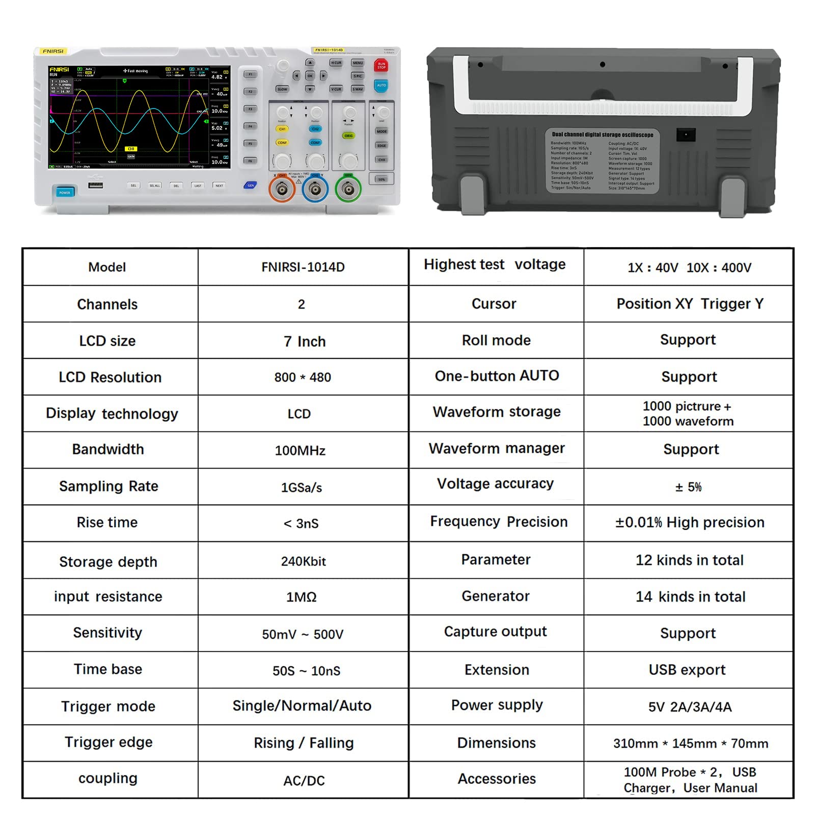 FNIRSI 1014D 2-in-1 Digital Oscilloscope and Signal Generator - FNIRSI ... FNIRSI 1014D 2-in-1 Digital Oscilloscope and Signal Generator - FNIRSI ...